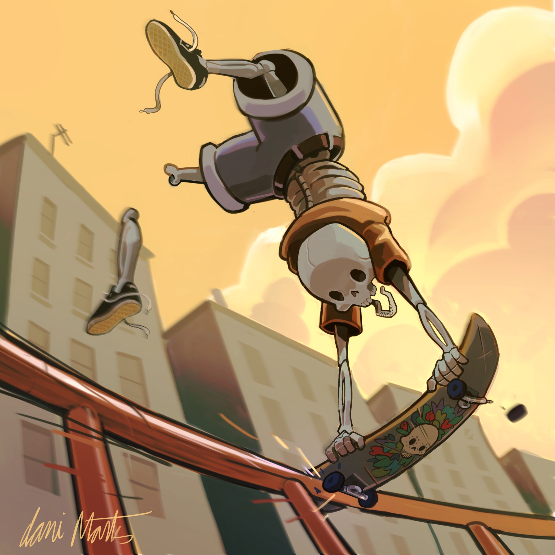 ArtStation - skeleton skater