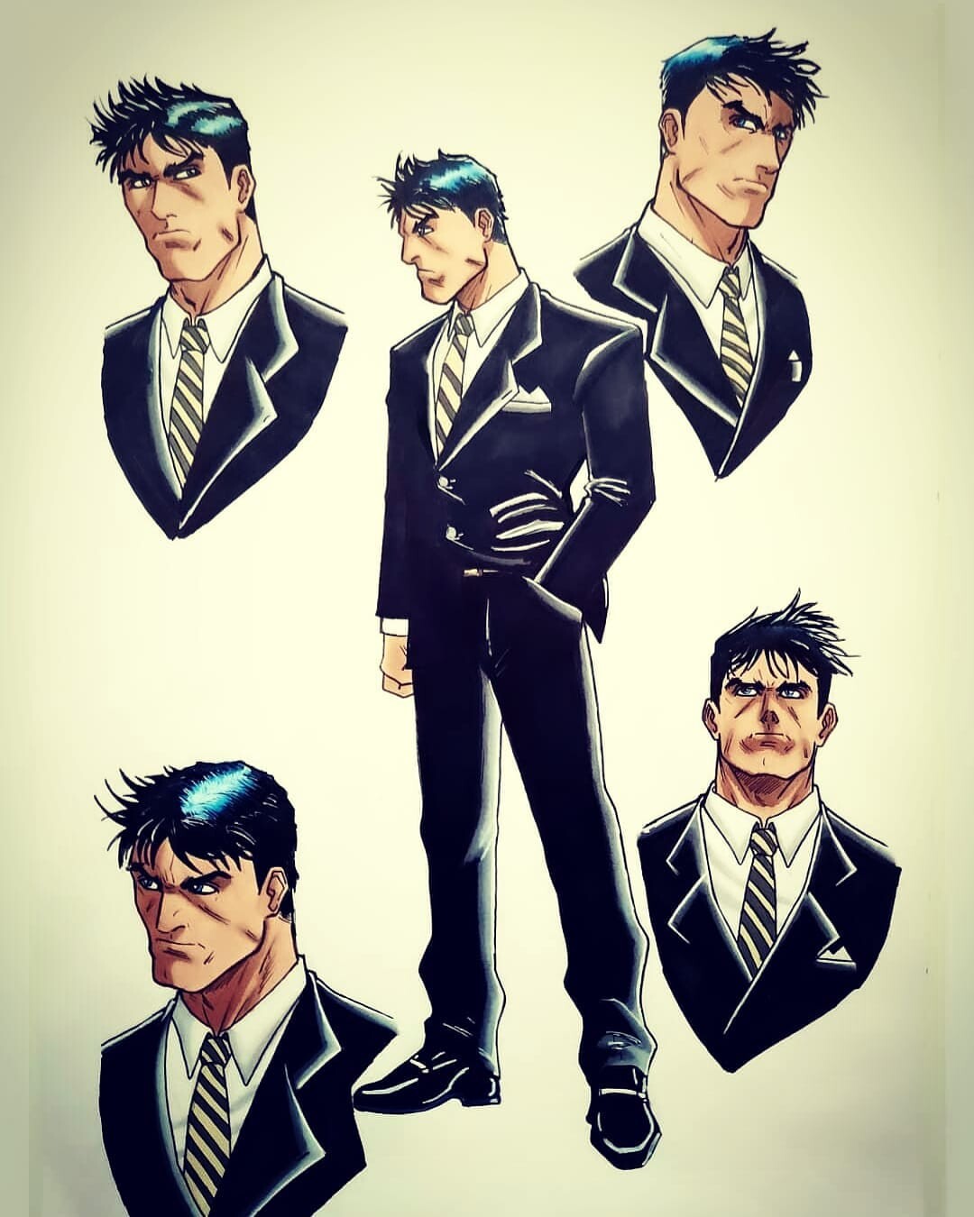 ArtStation - Bruce Wayne, character design for a school project