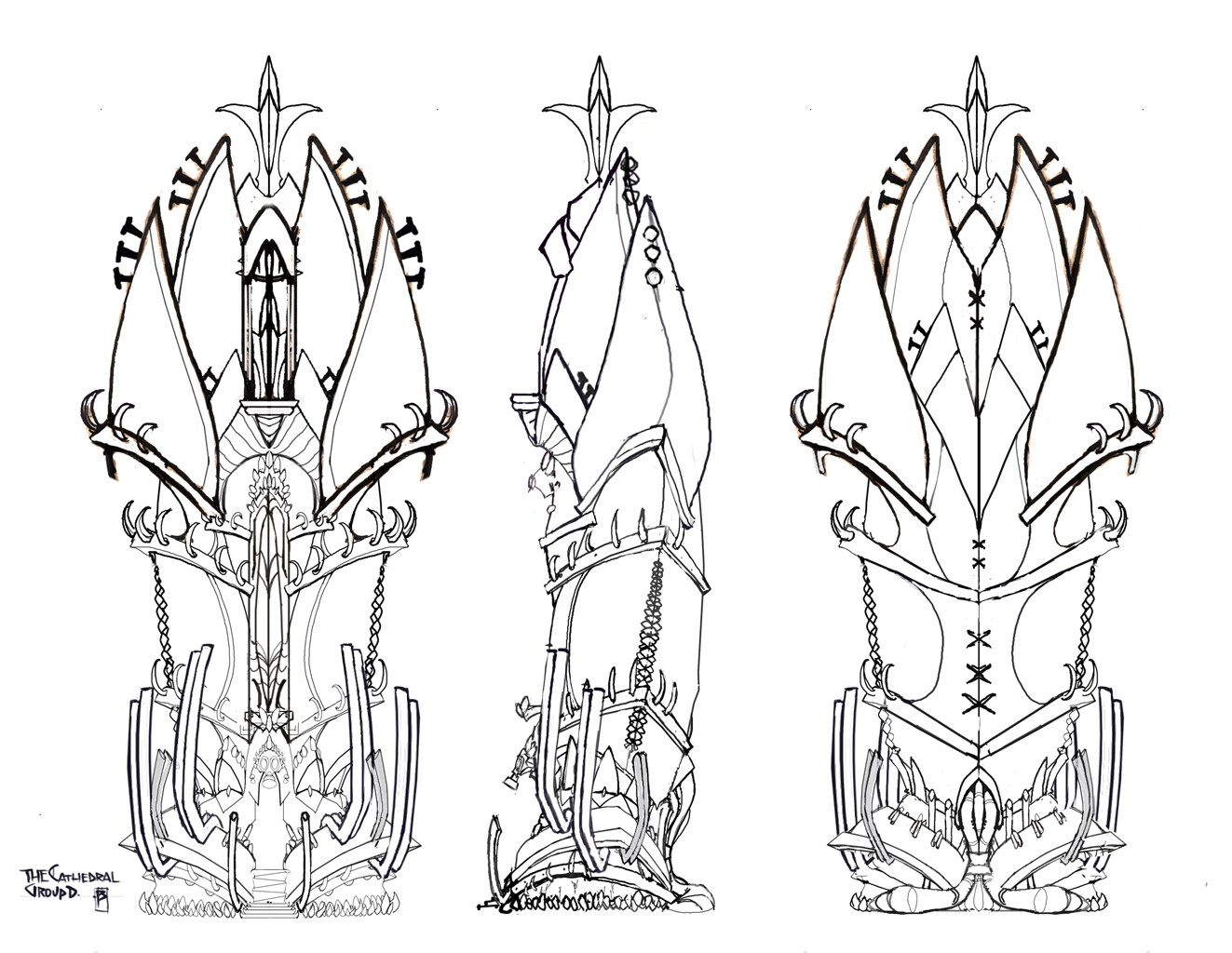 ArtStation - Tainted Coil Cathedral - Ortho