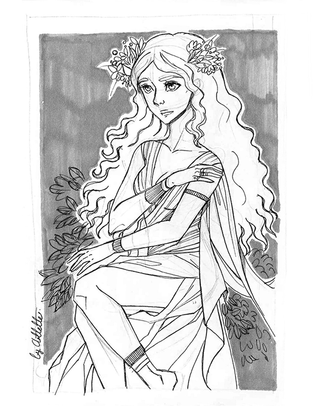 persephone coloring pages