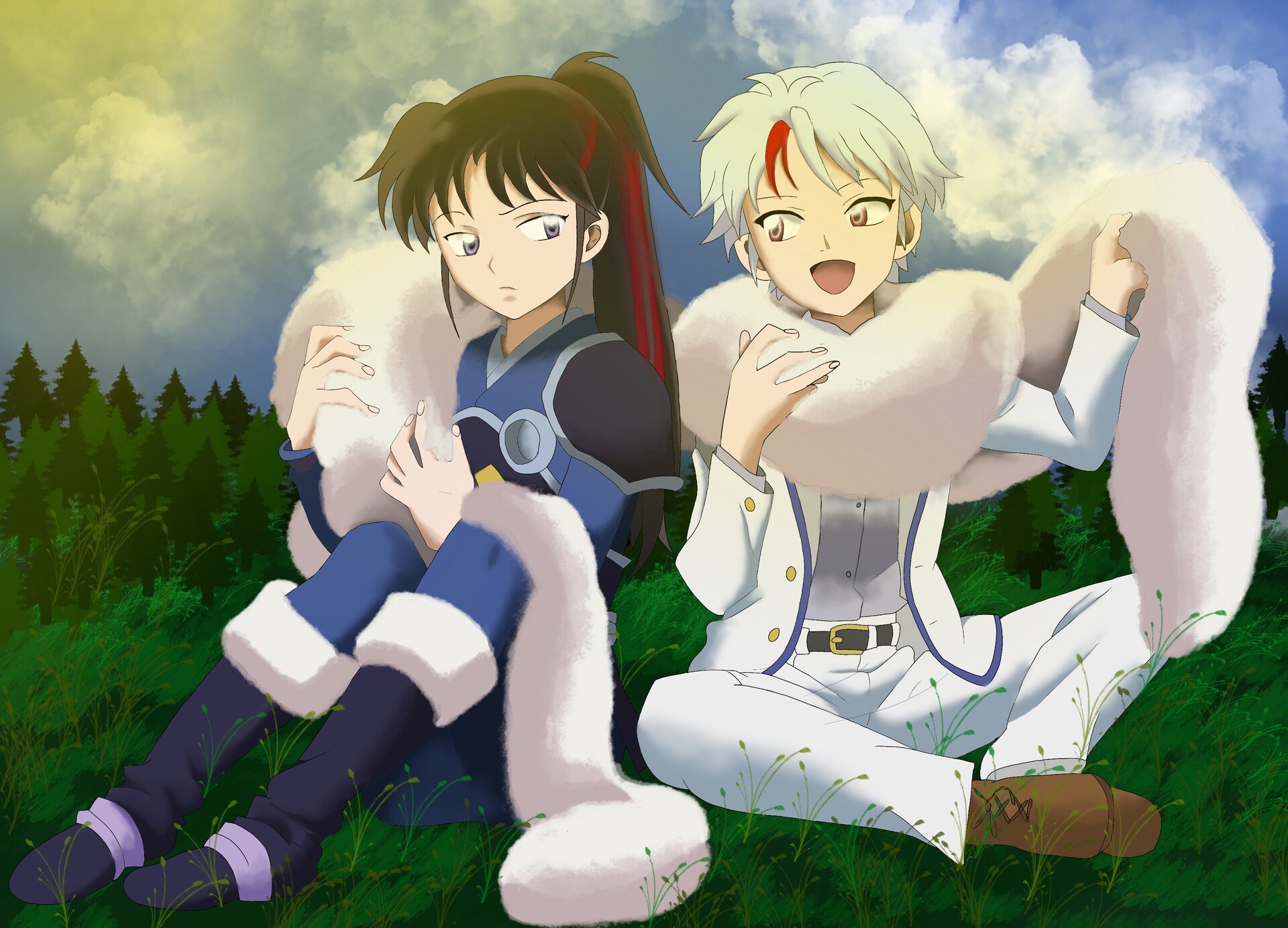 ArtStation - Yashahime Setsuna and Towa