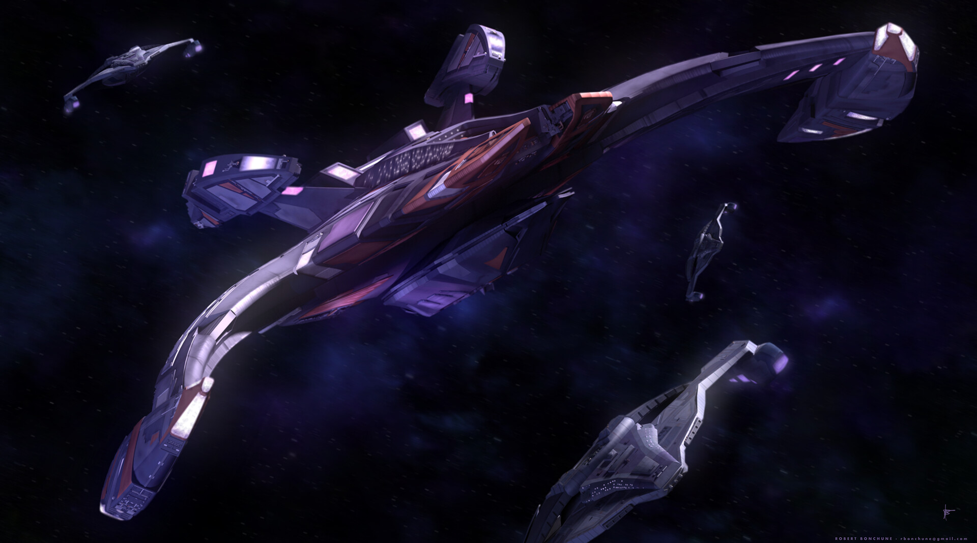 ArtStation - Jem'Hadar Cruiser (Star Trek: Deep Space Nine)