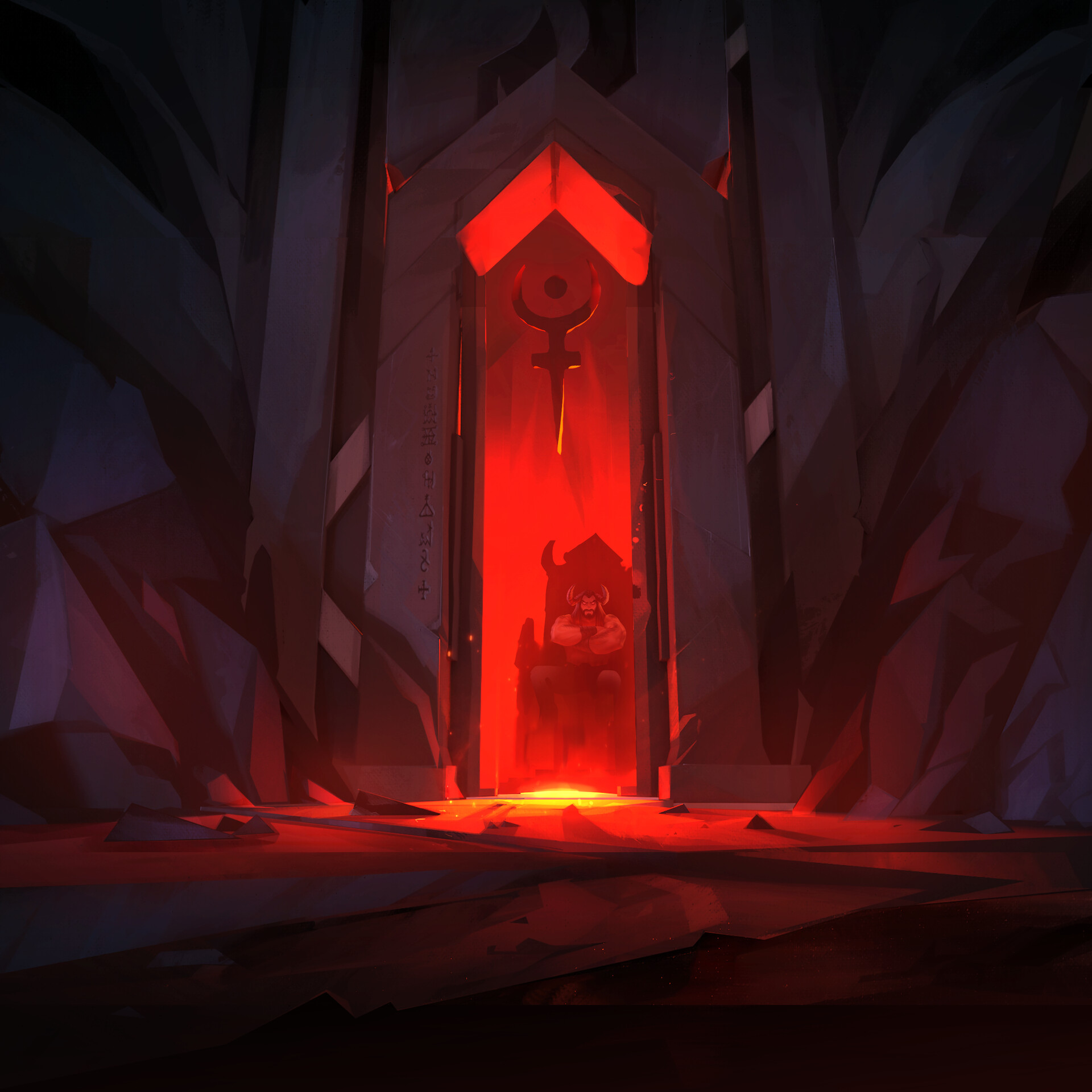 ArtStation - Titan Thunder Wrath of Hades Backgrounds