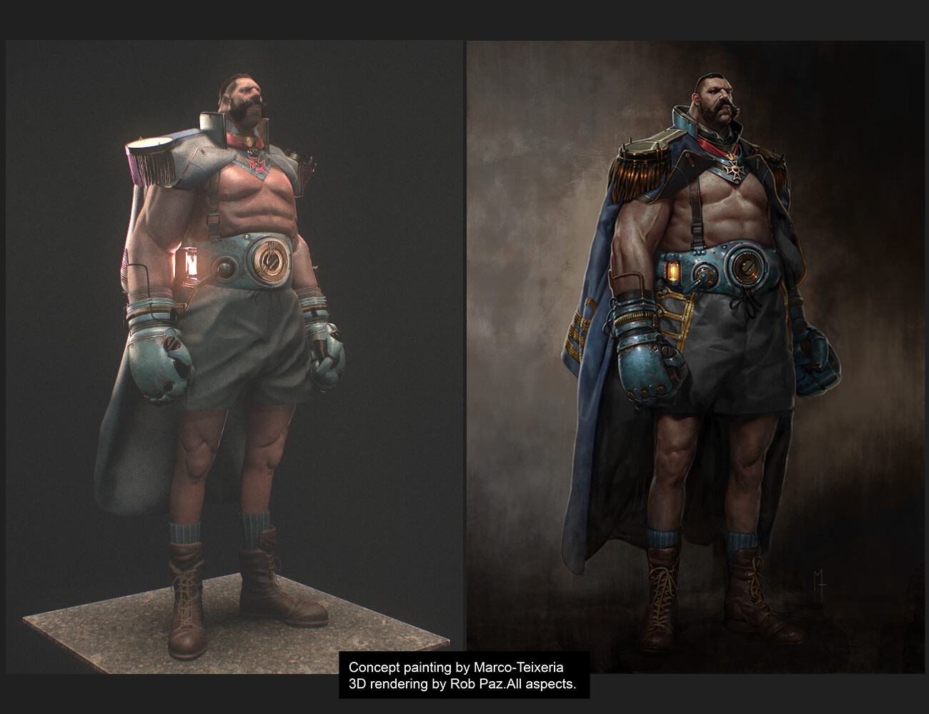 ArtStation - Steam punk Fighter. Concept by MARCO TEIXEIRA.