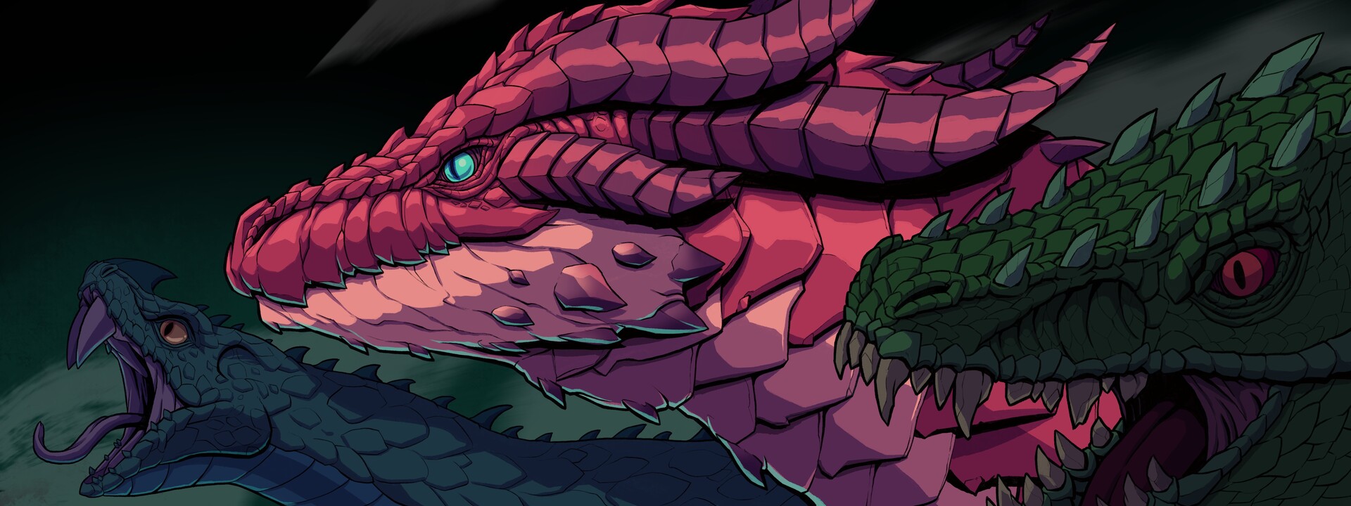 ArtStation - Dragon Heads