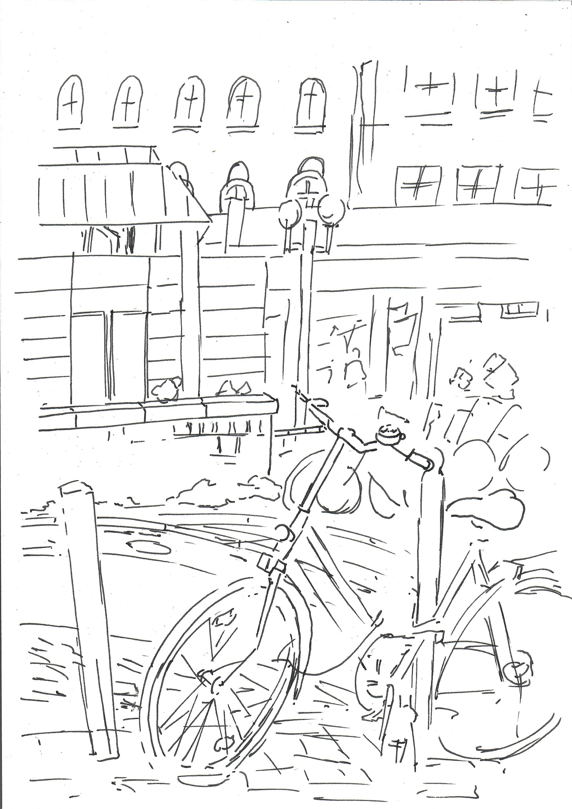 ArtStation - Bike at station