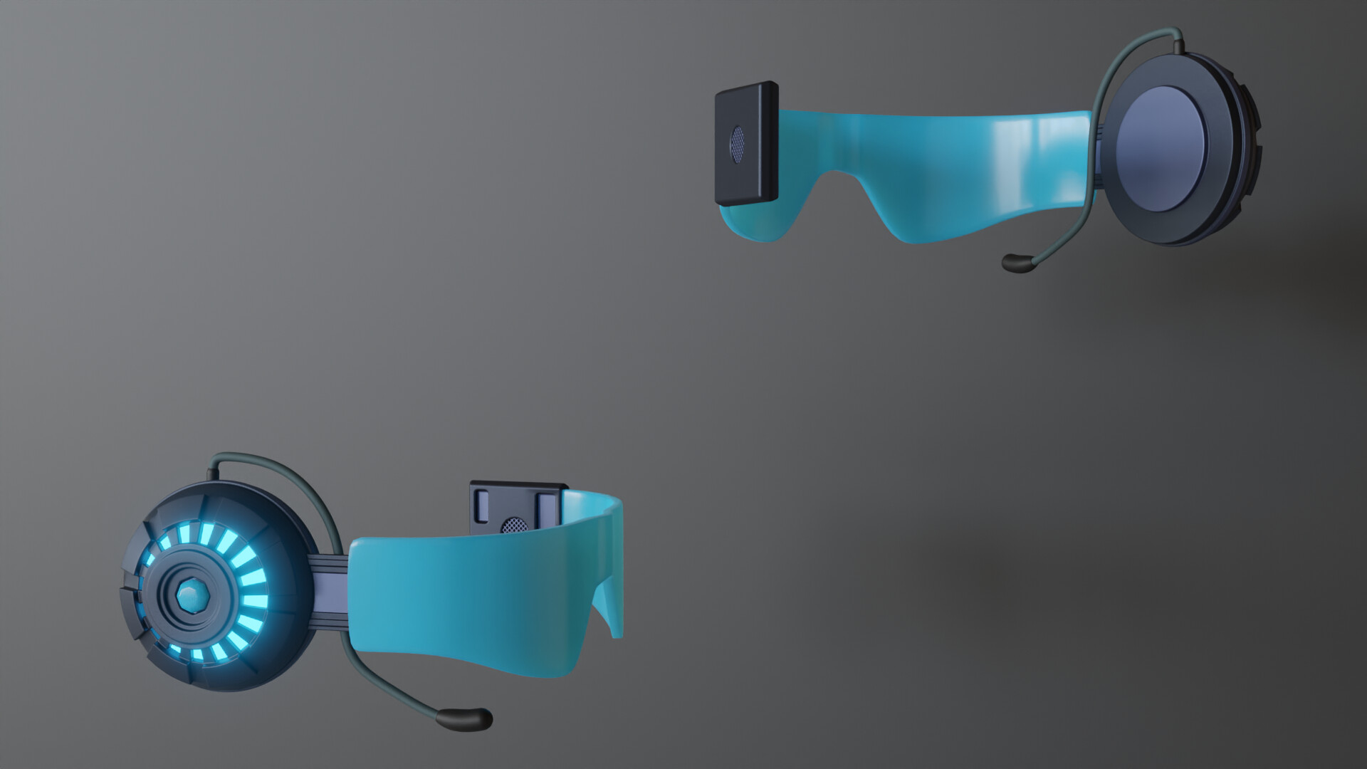Richard - A Sci-Fi Visor (Made In Blender 2.90.1)
