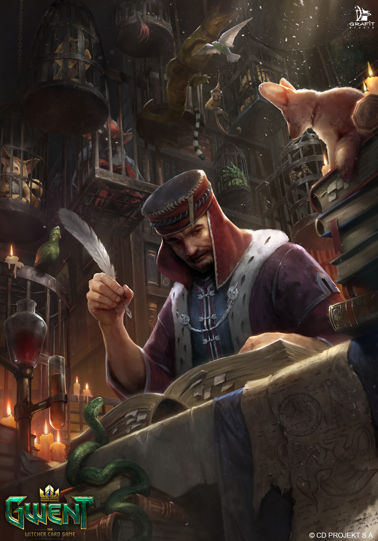 Grafit Studio - Gwent Cards Illustration