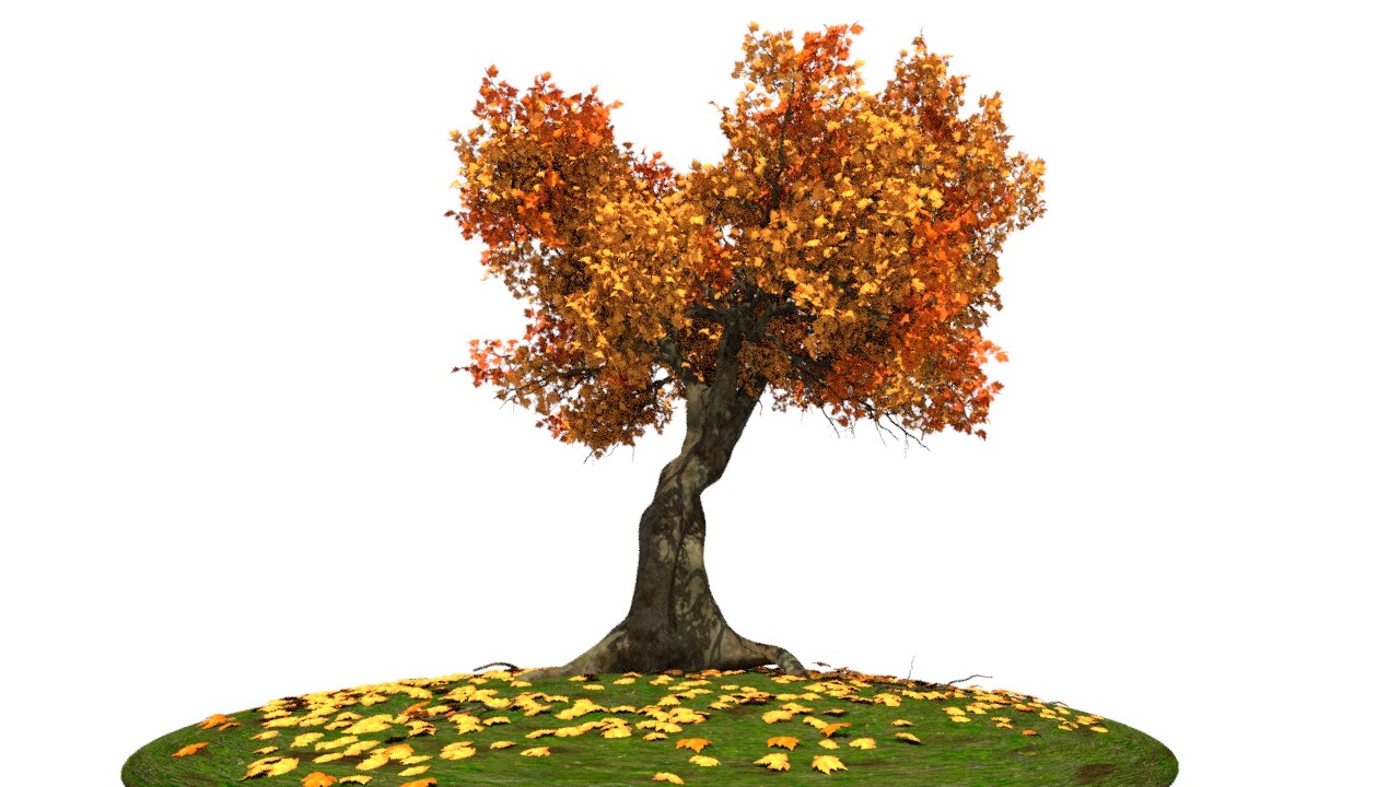 ArtStation - Autumn tree