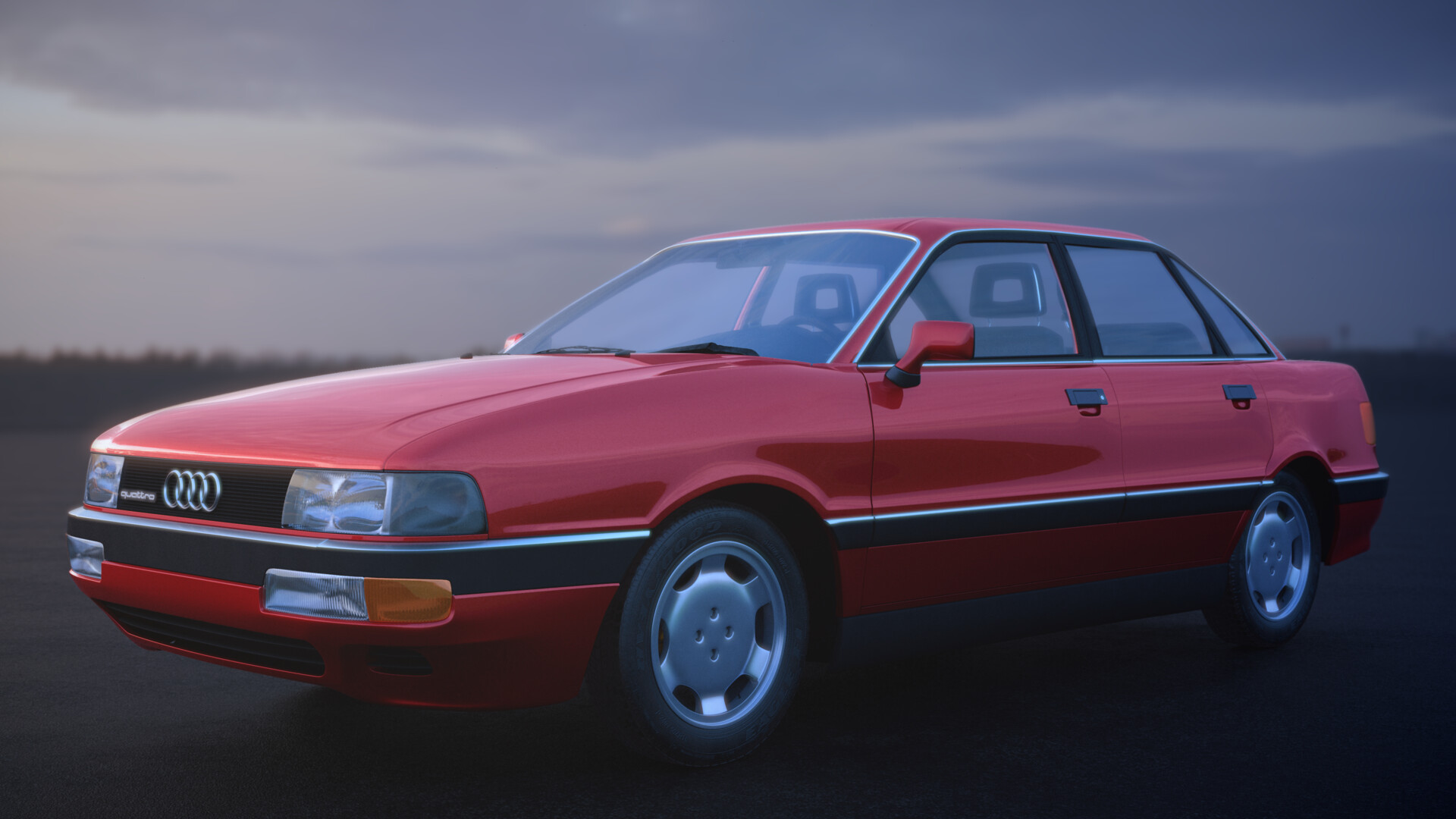 ArtStation - Audi 90 quattro