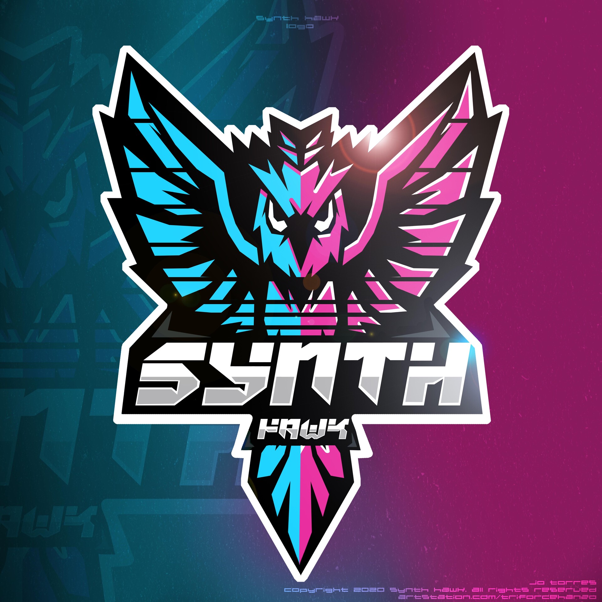 ArtStation - Synth Hawk LOGO