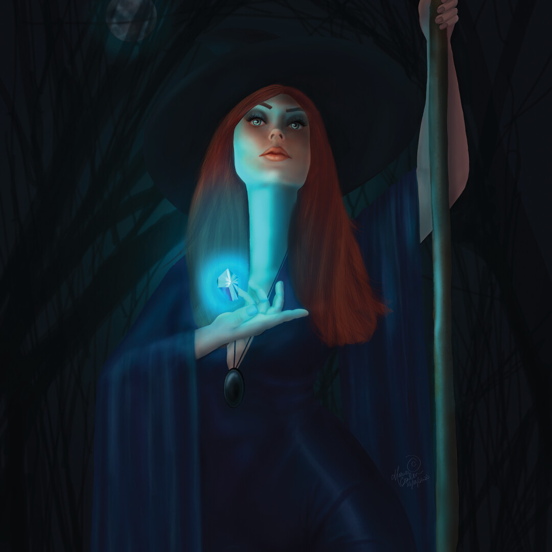 ArtStation - The Blue Crystal Witch