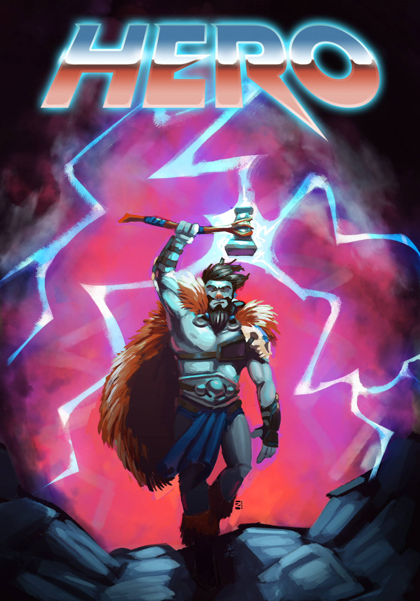 ArtStation - Hero Metal Album Portrait