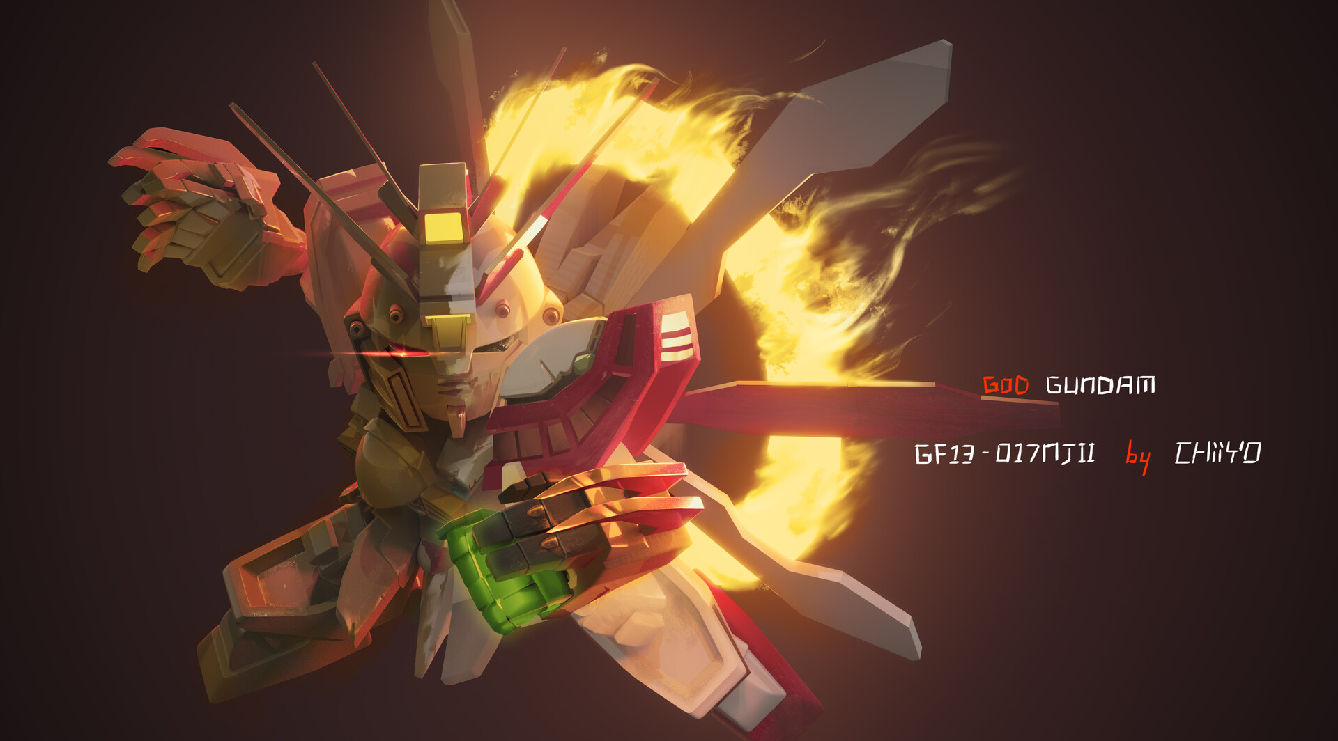 ArtStation - God Gundam