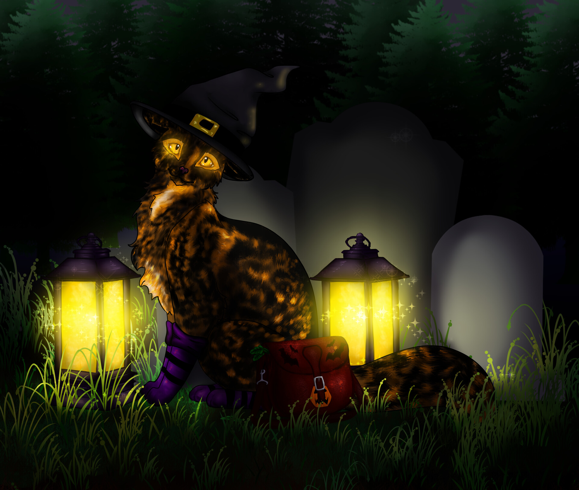 ArtStation - Witch Cat 2020