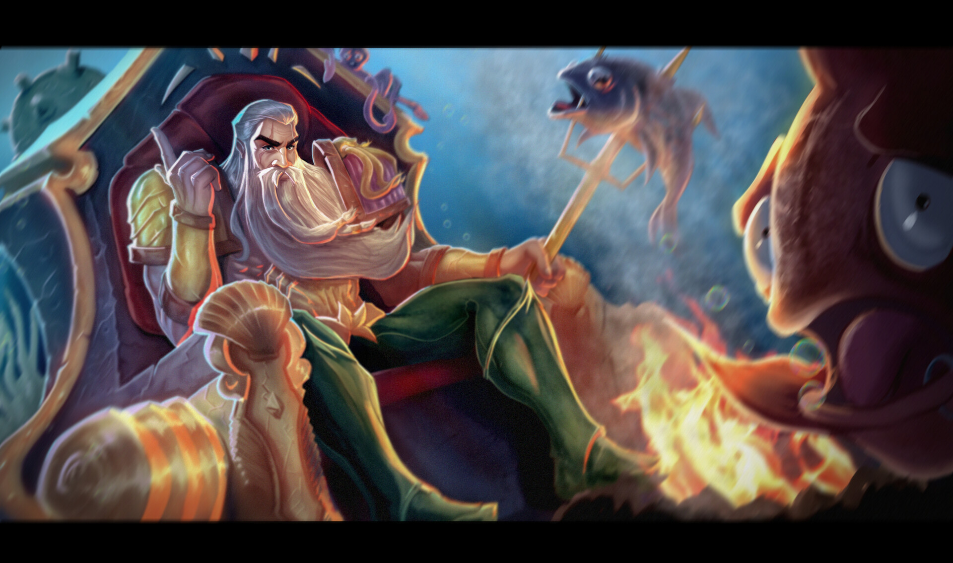 ArtStation - Poseidon Splash Art