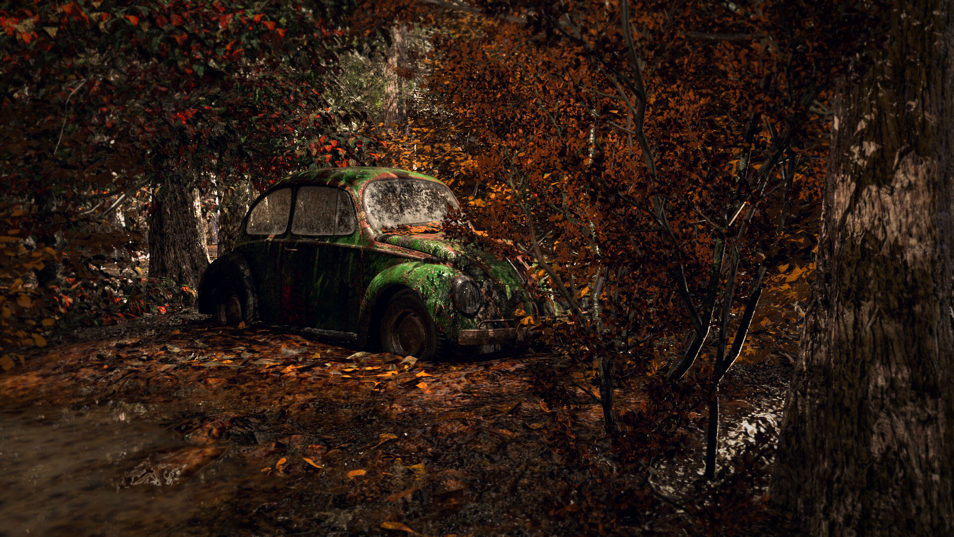 ArtStation - Abandoned cars