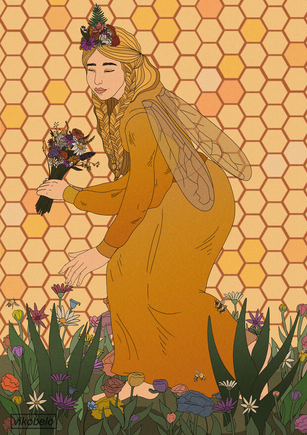 ArtStation - Austėja (Goddess of Bees)