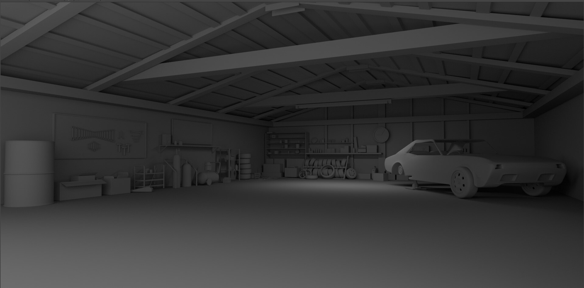 ArtStation - A grage/3D model