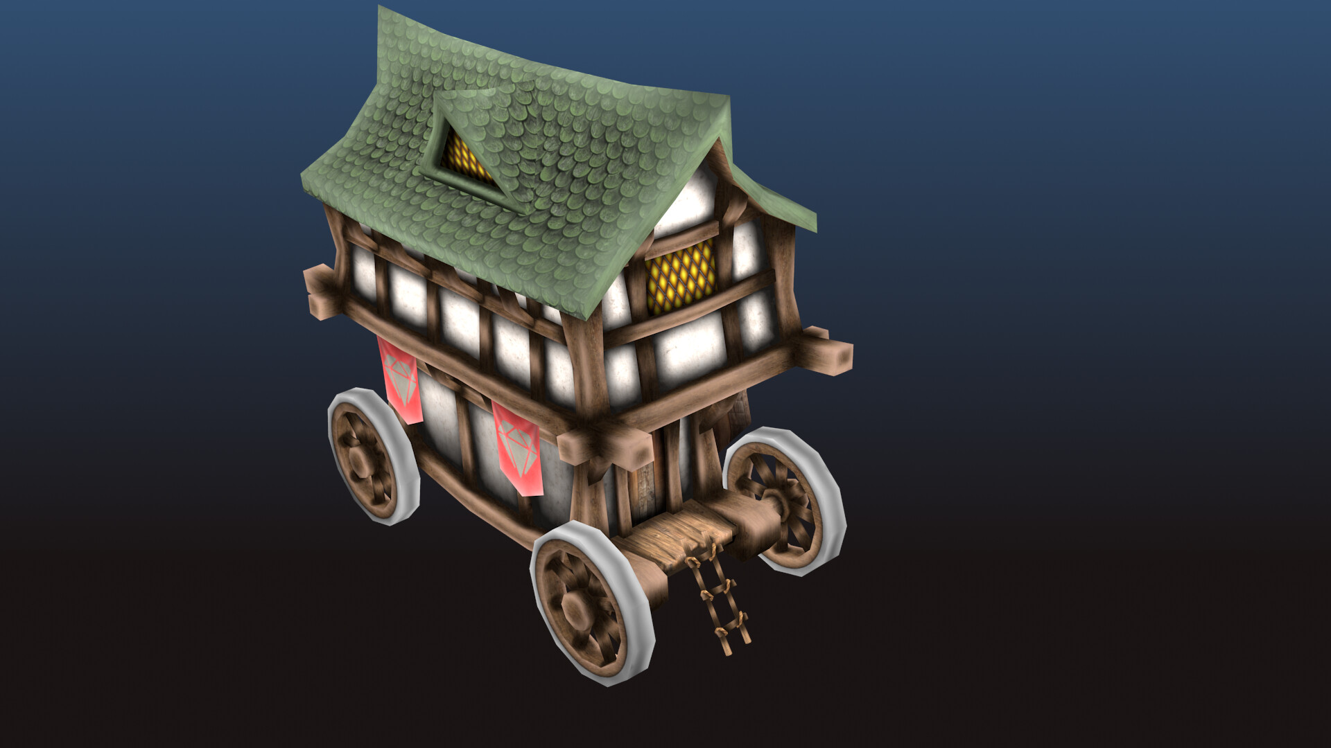 Rich Baker - Mobile Medieval Jewellery Merchant Wagon