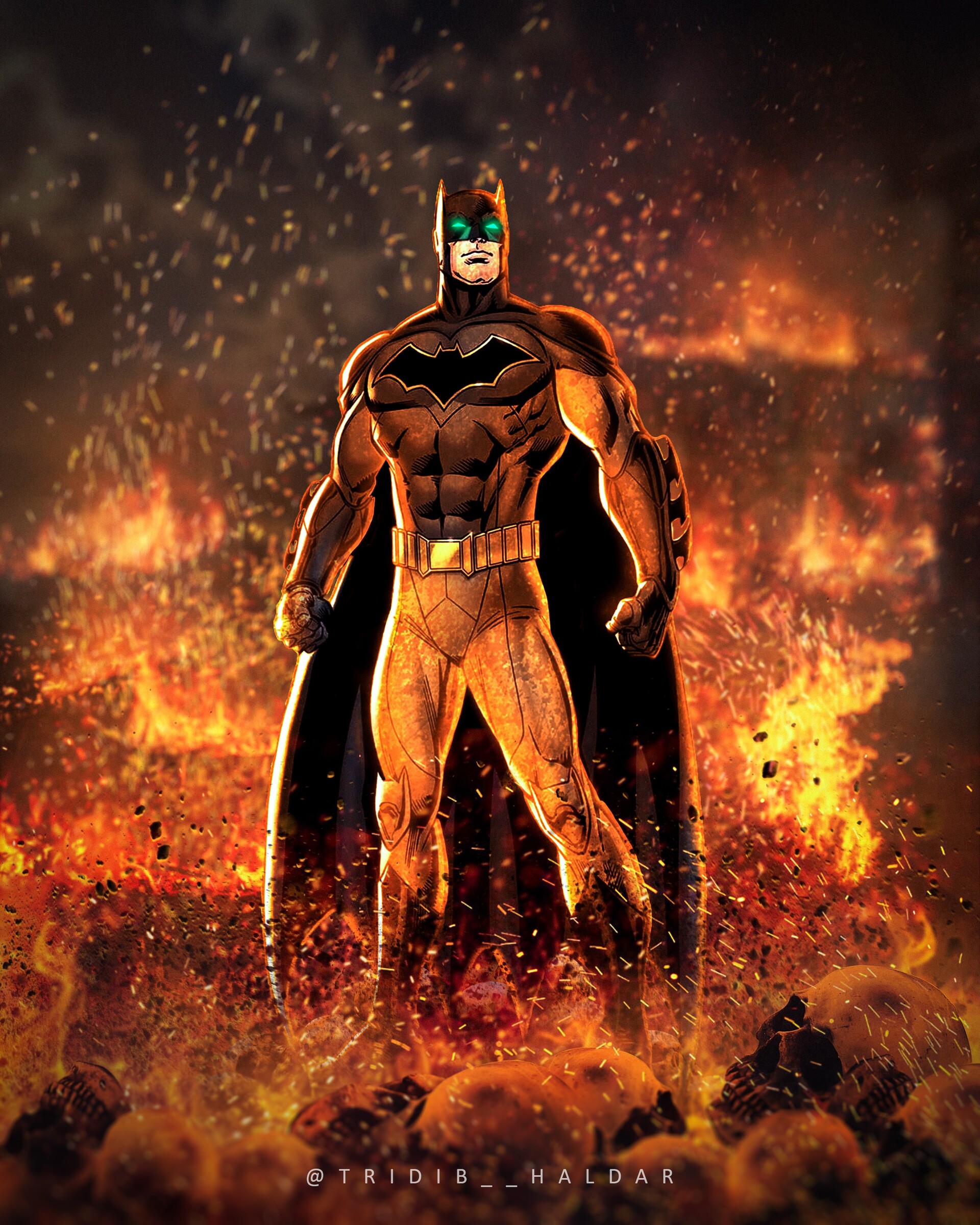 Batman Fire Rise Logo 4k Superheroes Wallpapers Logo