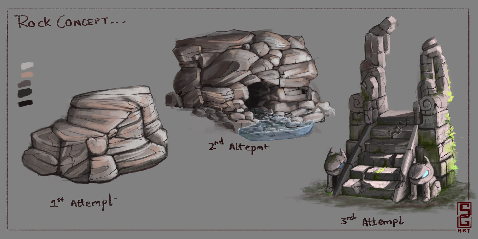 ArtStation - rock concept, Saravanan Ganesh
