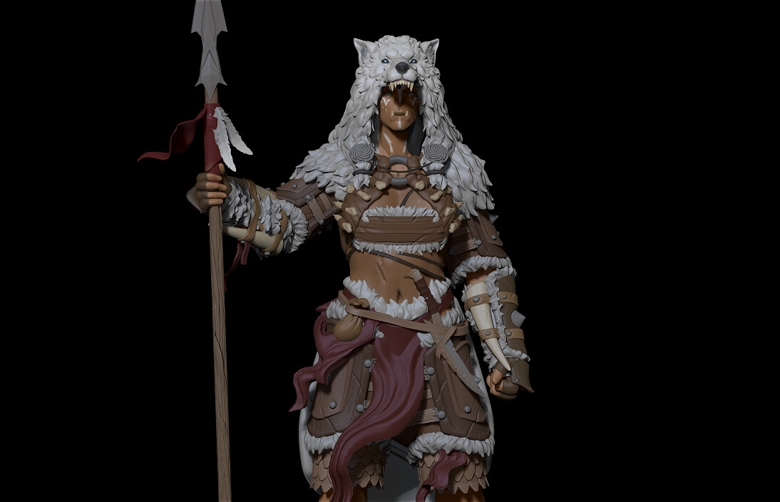 ArtStation - Orc huntress