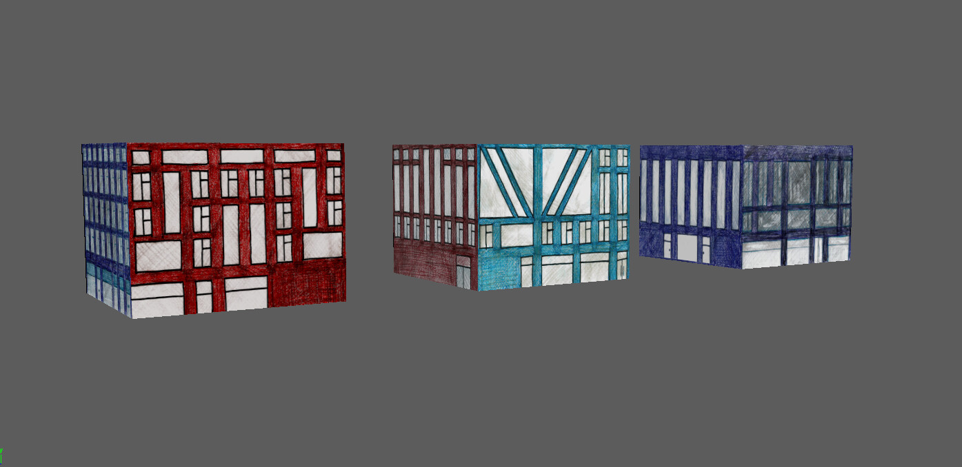 ArtStation - cartoon facade