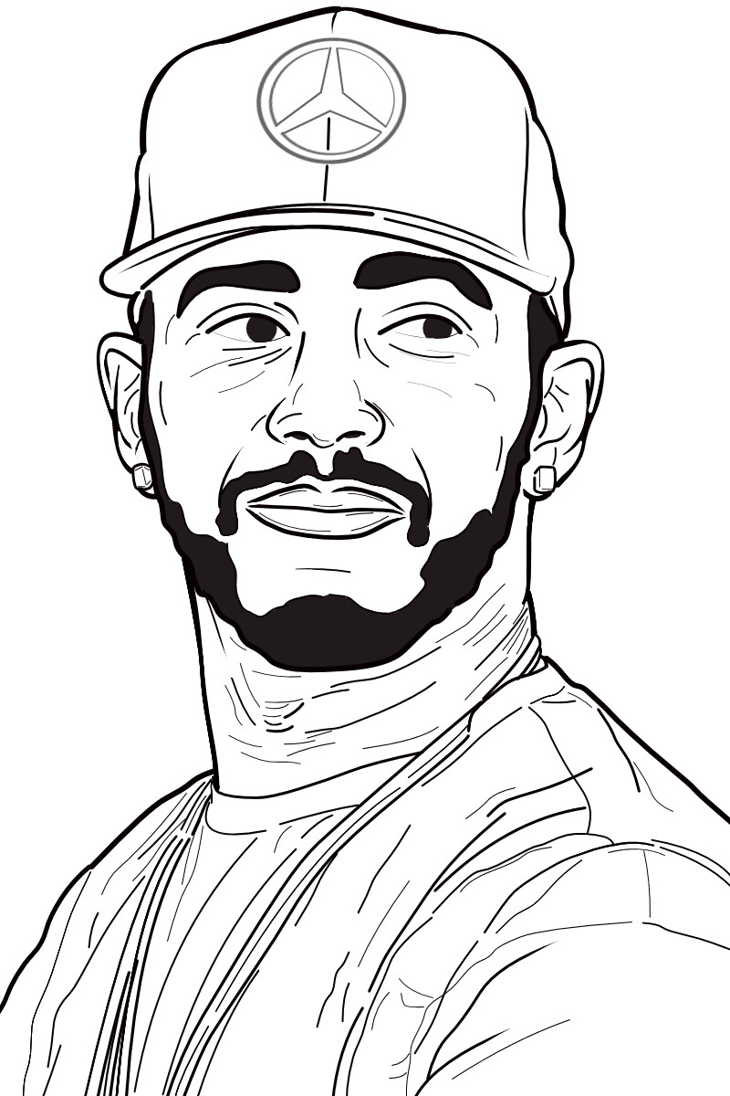 Tyanai Chigovera - Illustrated Drawings with Revisions - Lewis Hamilton