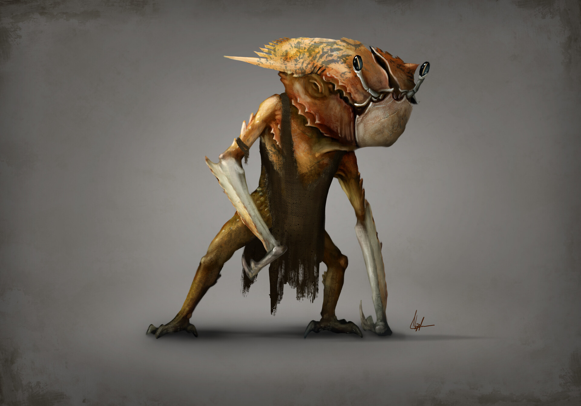 ArtStation - Creature design - Humanoid Crab