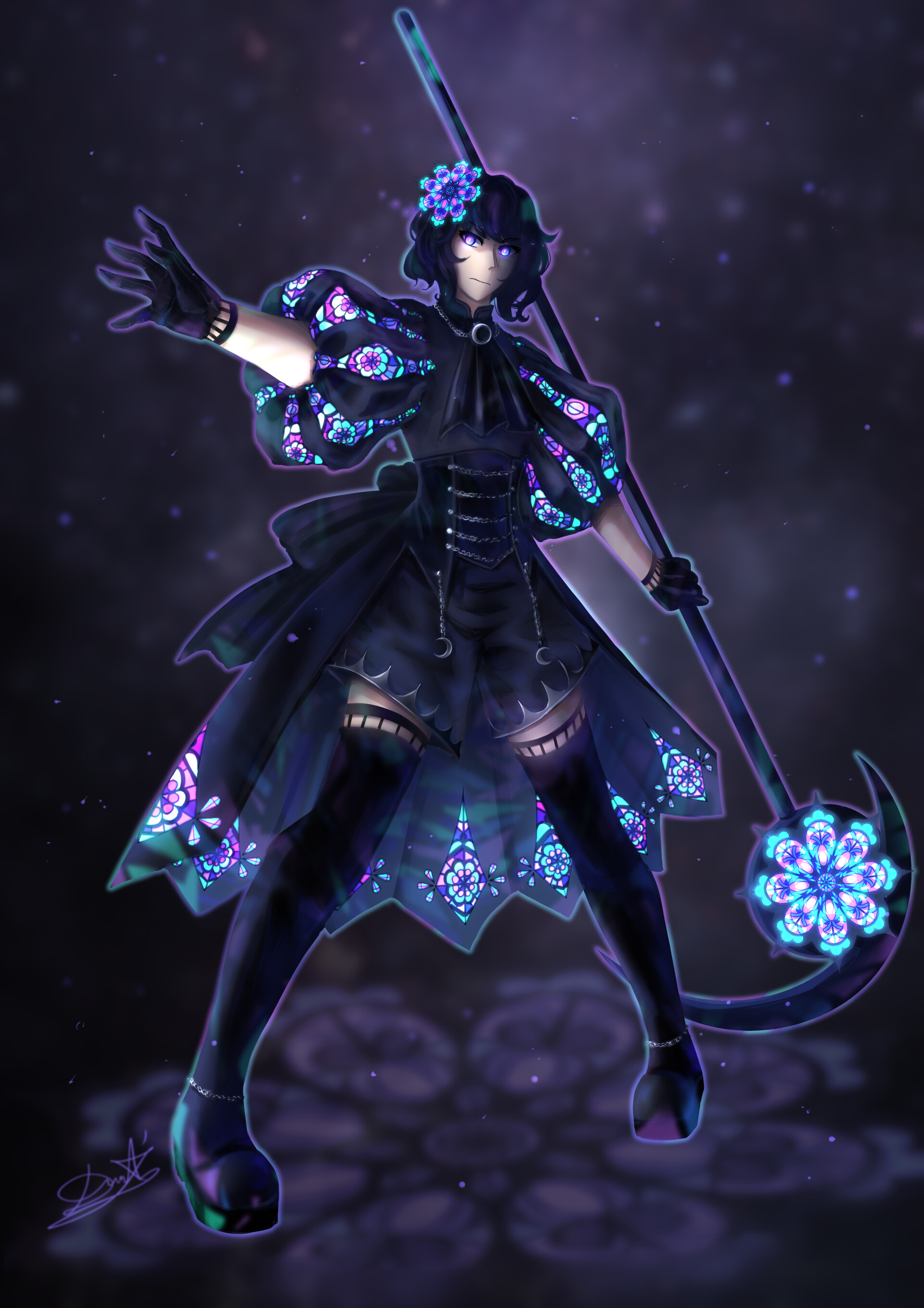 Artstation Gothic Magical Girl