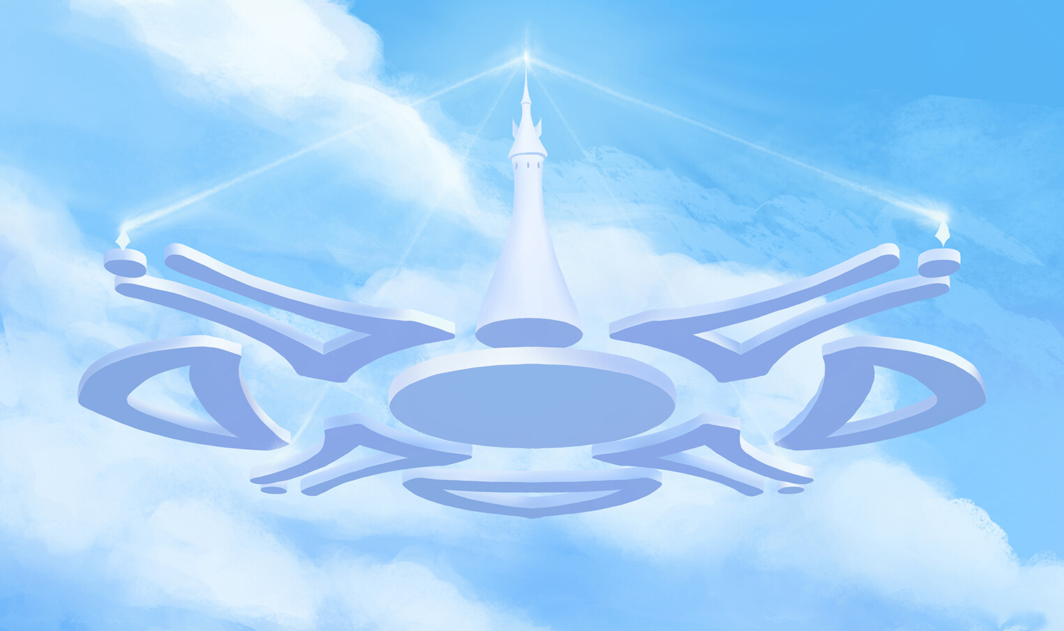 ArtStation - Magician's Tower in White Clouds
