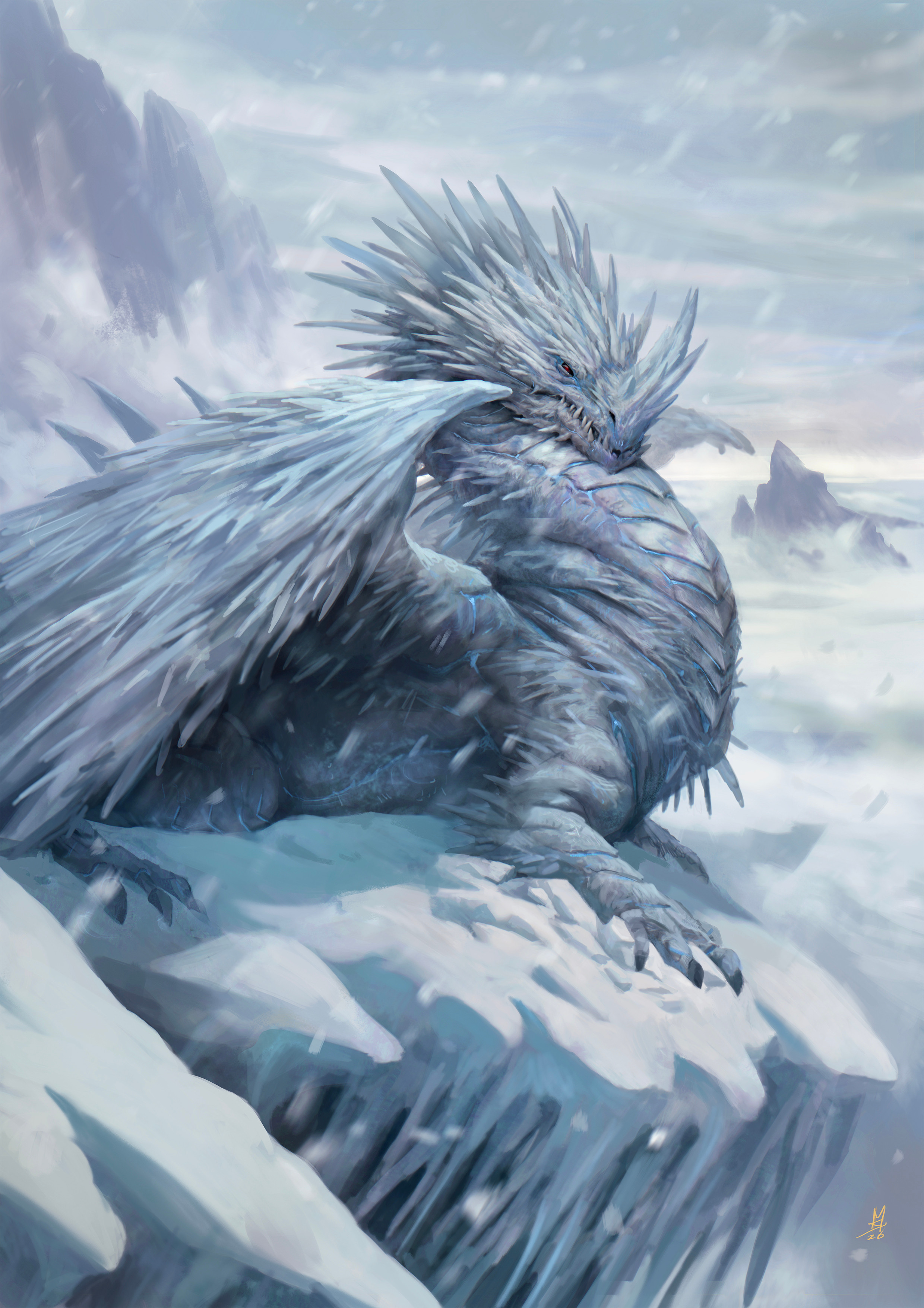 fantasy ice dragons