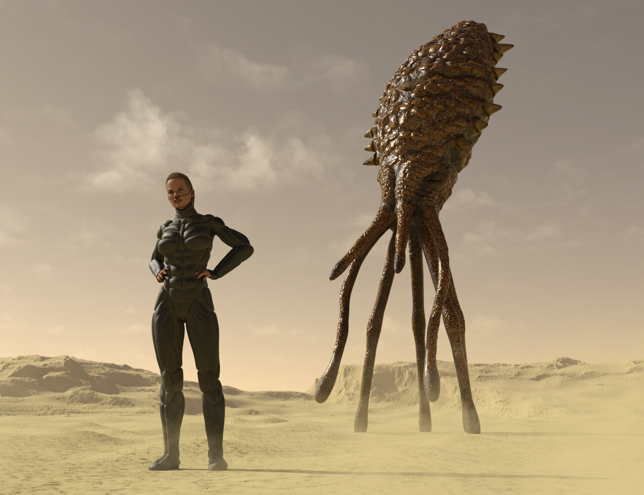 ArtStation - Sand Squid