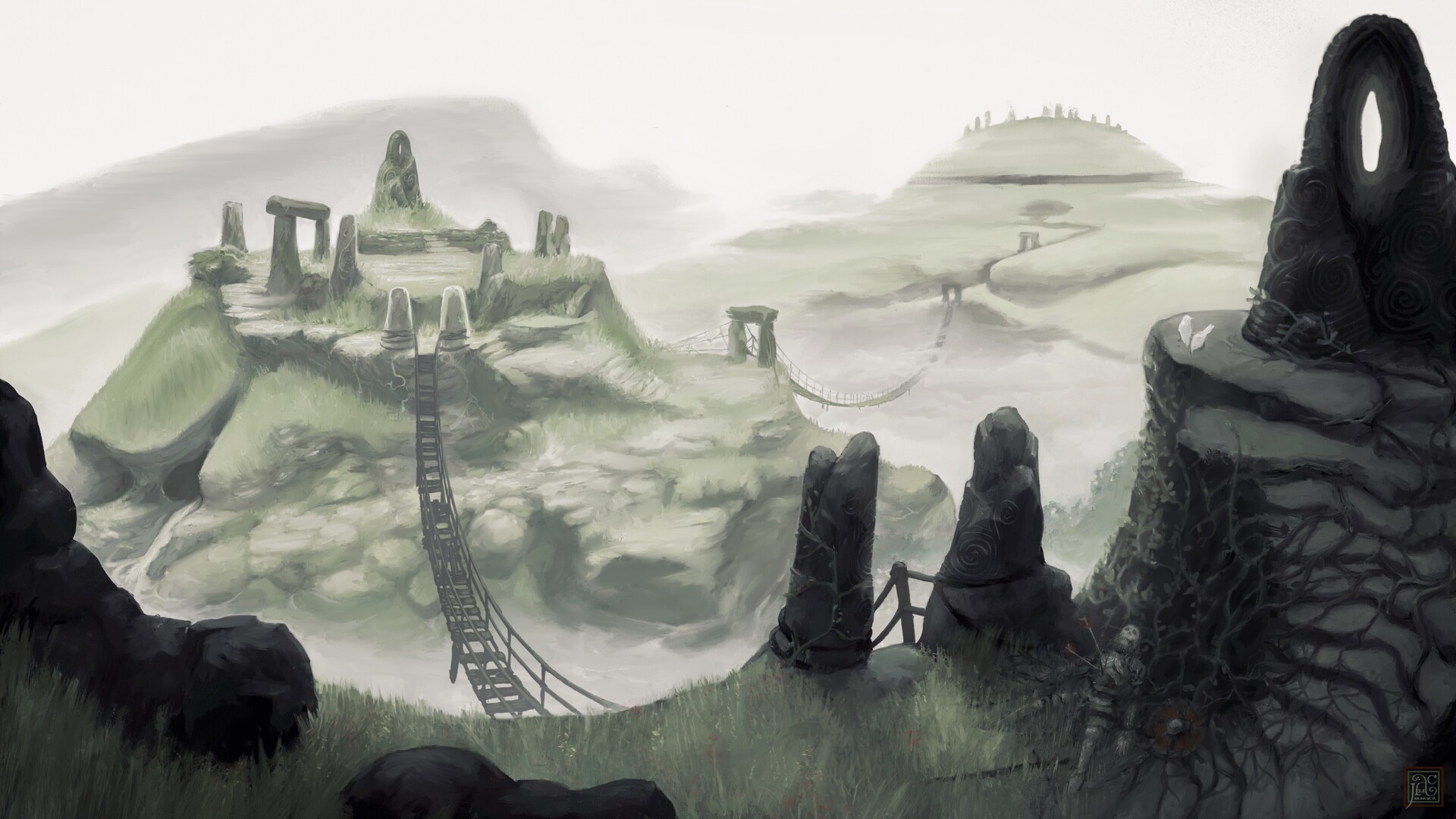 ArtStation - Celtic Burial Mounds