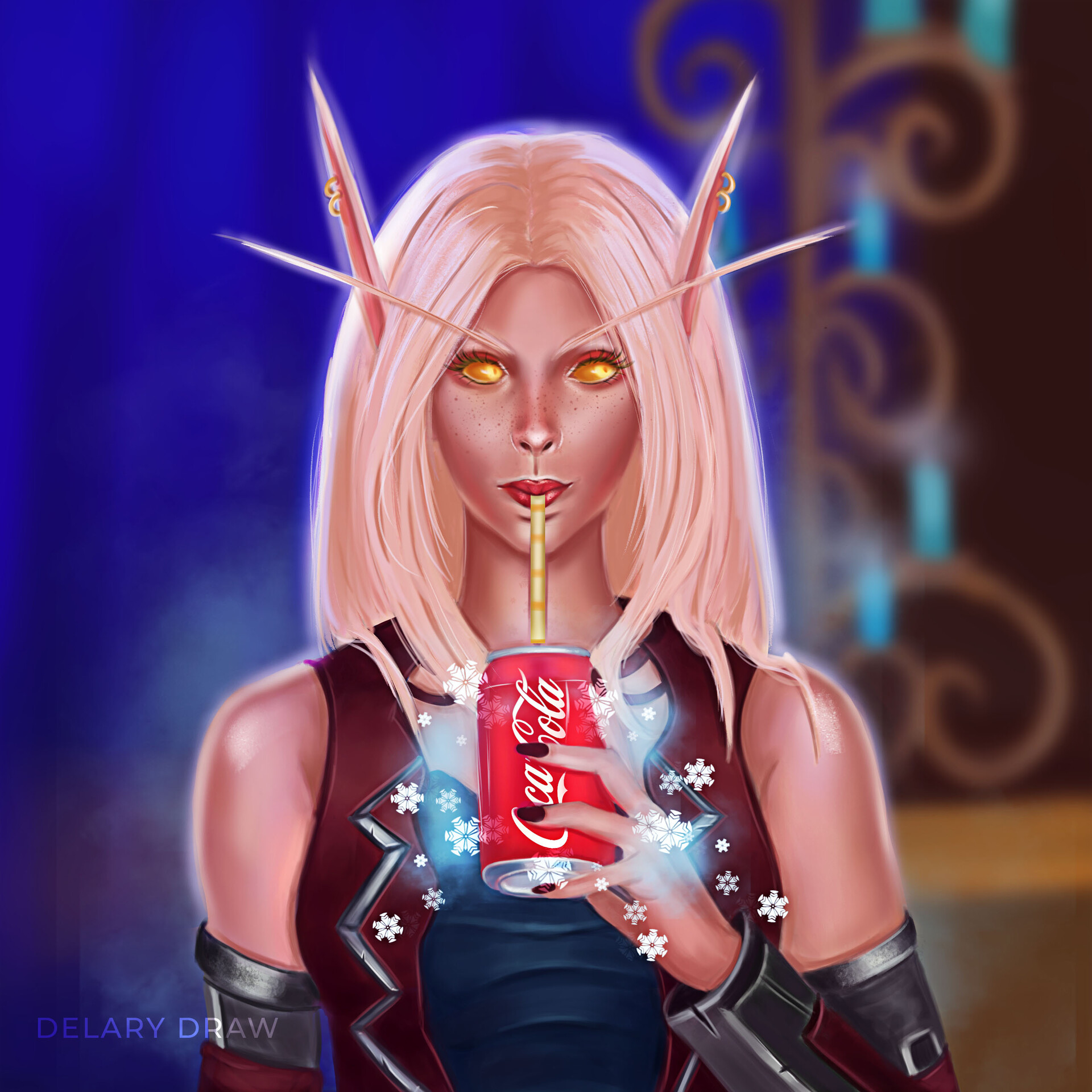 how to draw blood elf