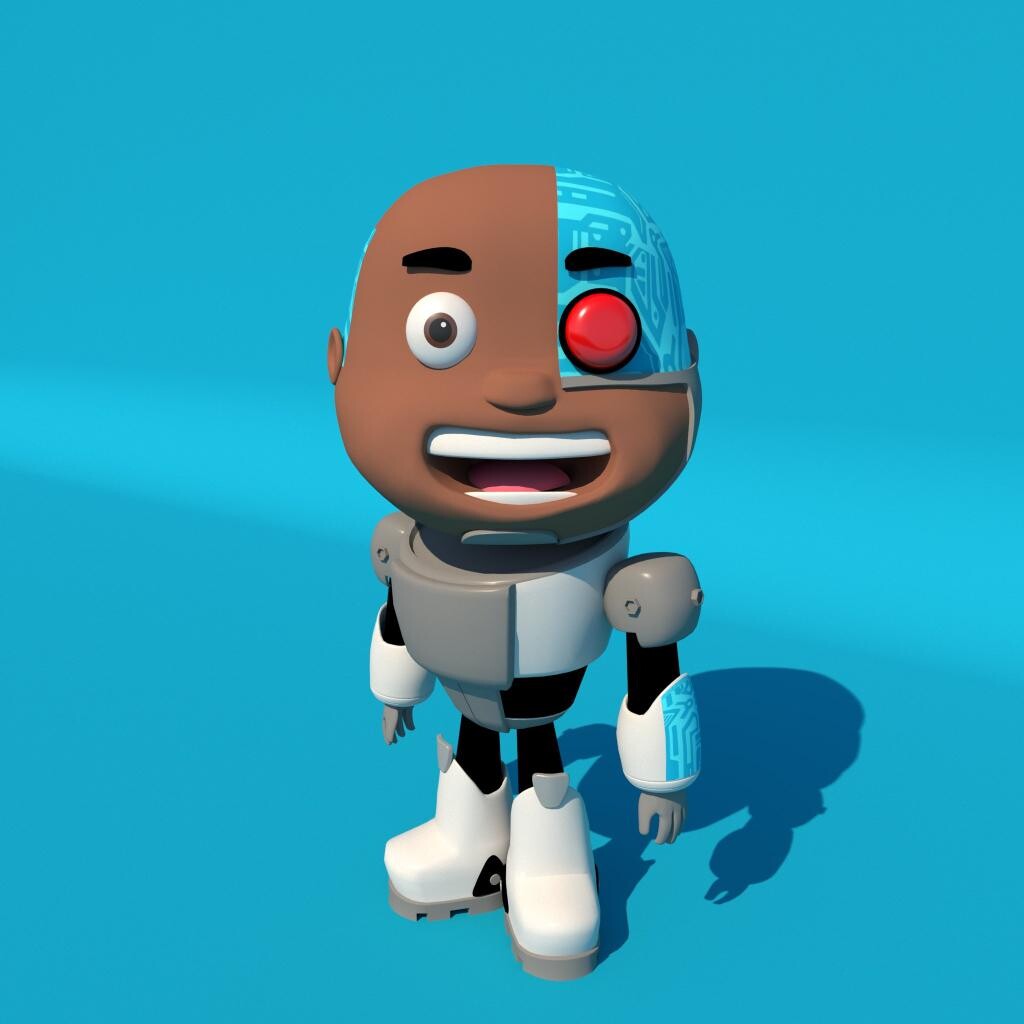 ArtStation - Cyborg Cartoon