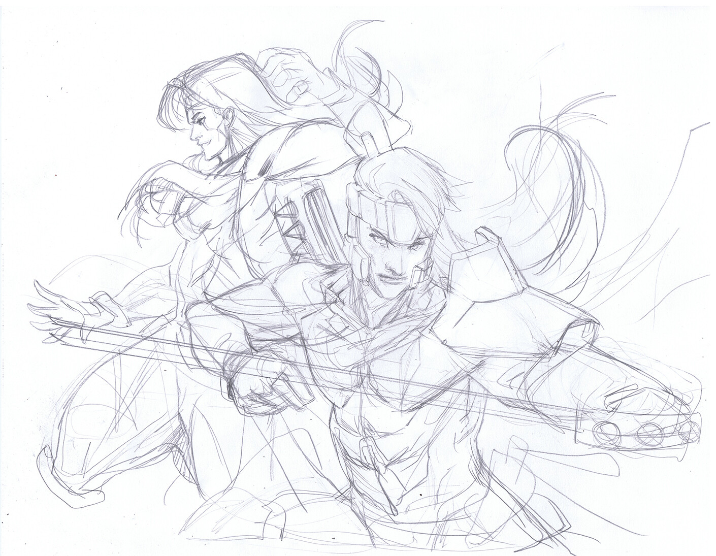 ArtStation - shatterstar and rictor process