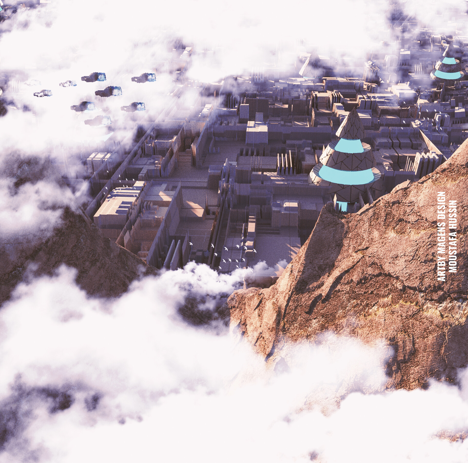 ArtStation - landscape city concept art