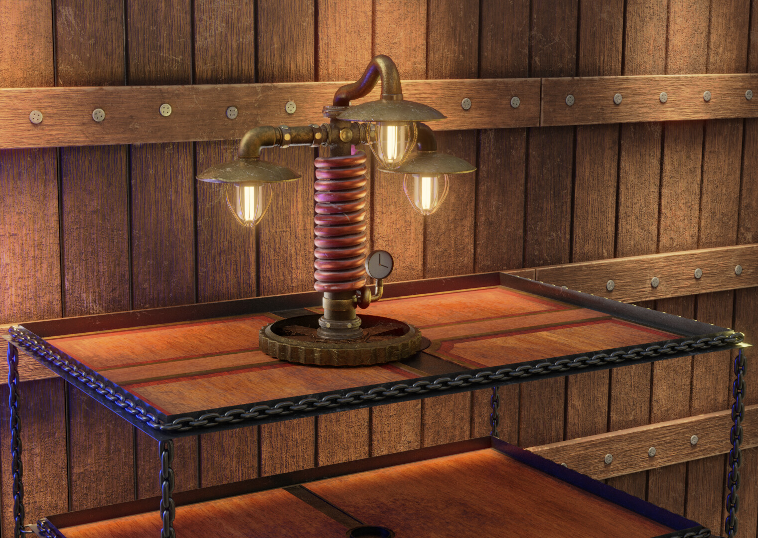 ArtStation - Steampunk Lamp