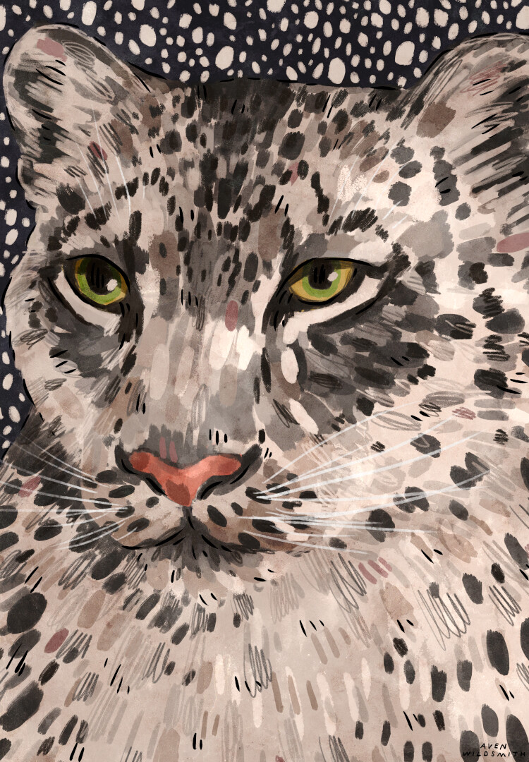 ArtStation - Snow Leopard