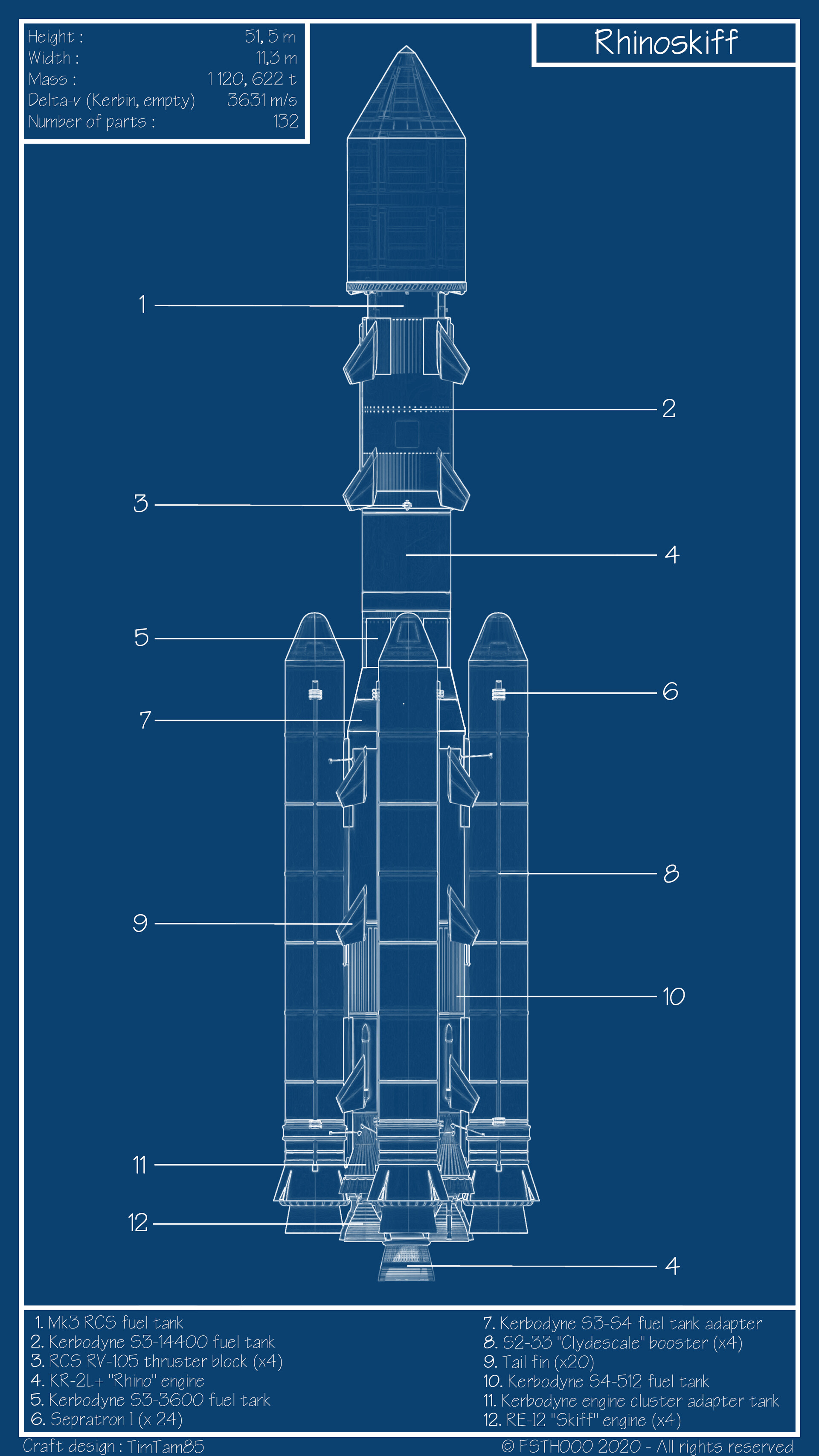 ArtStation - Rhinoskiff - KSP blueprint