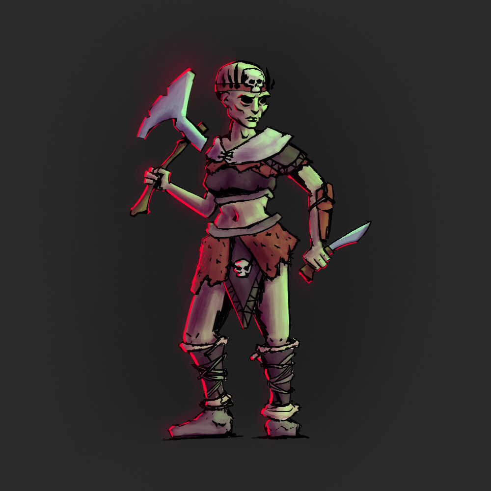 Nathan Lousberg (Nael, Enethen) - Darkest Dungeon's Shaman (Fanart)