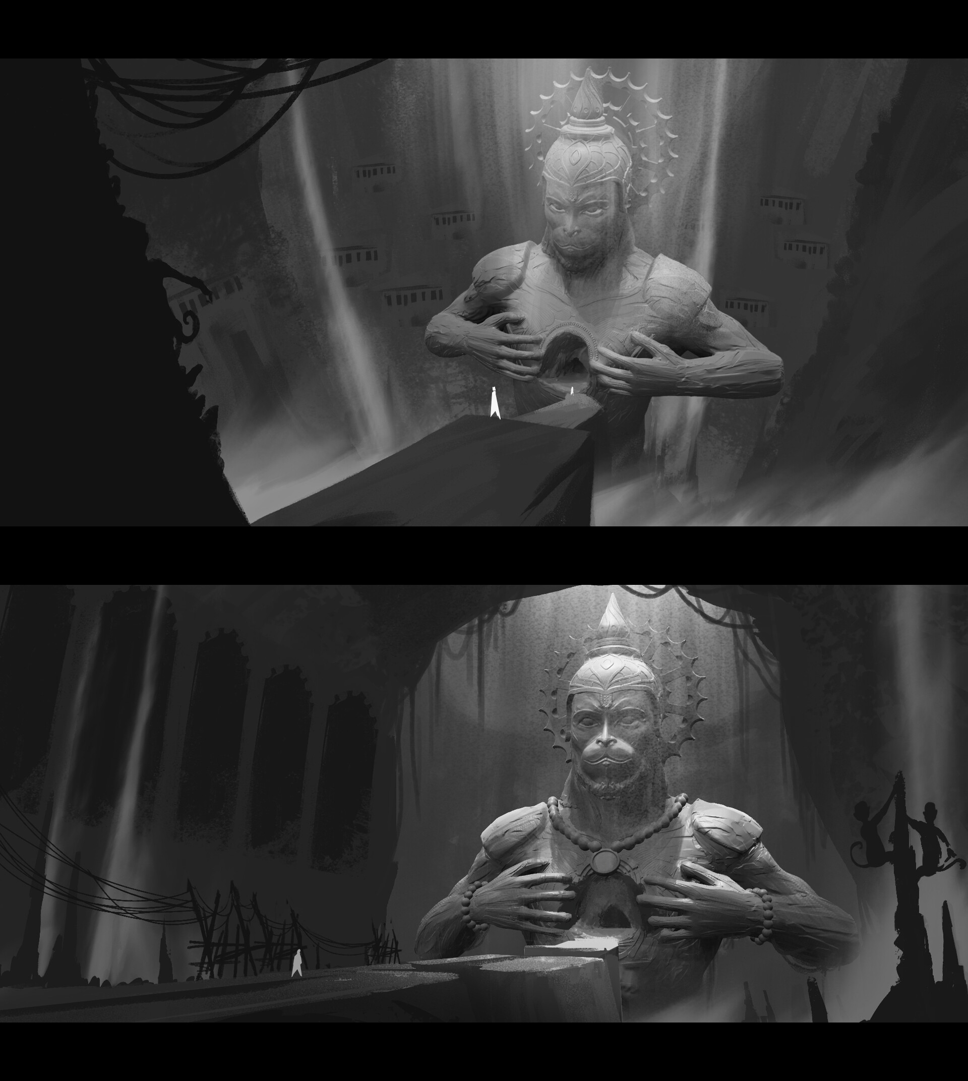 ankush-sharma-comp-sketch-hanumanji-cave-sketchs.jpg (1920×2144)图片_故事图片 ...