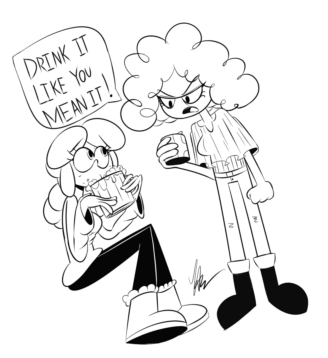 Jasinator - Very First Character Designs: Cyndi and Stevie