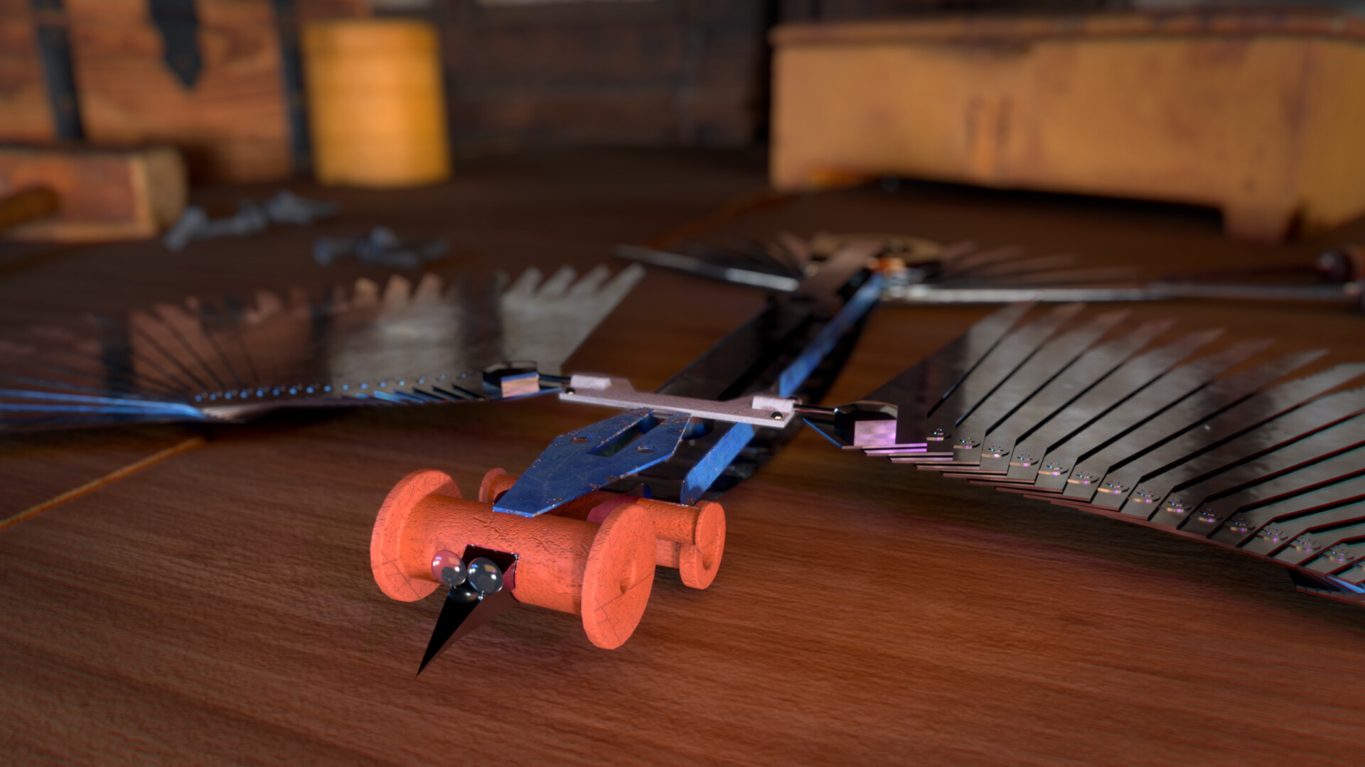 ArtStation - Procedural Mechanical Toy Bird