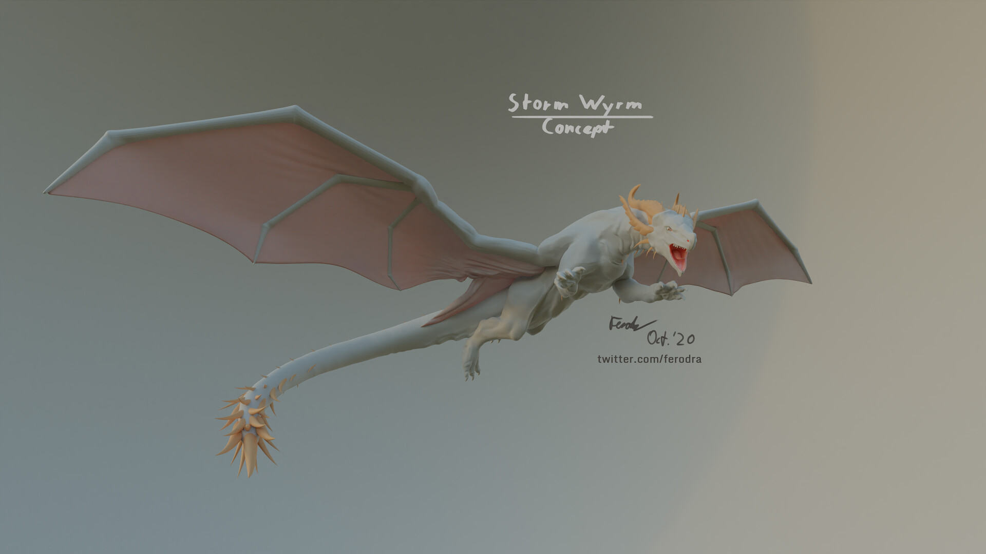 ArtStation - Storm Wyrm Concept