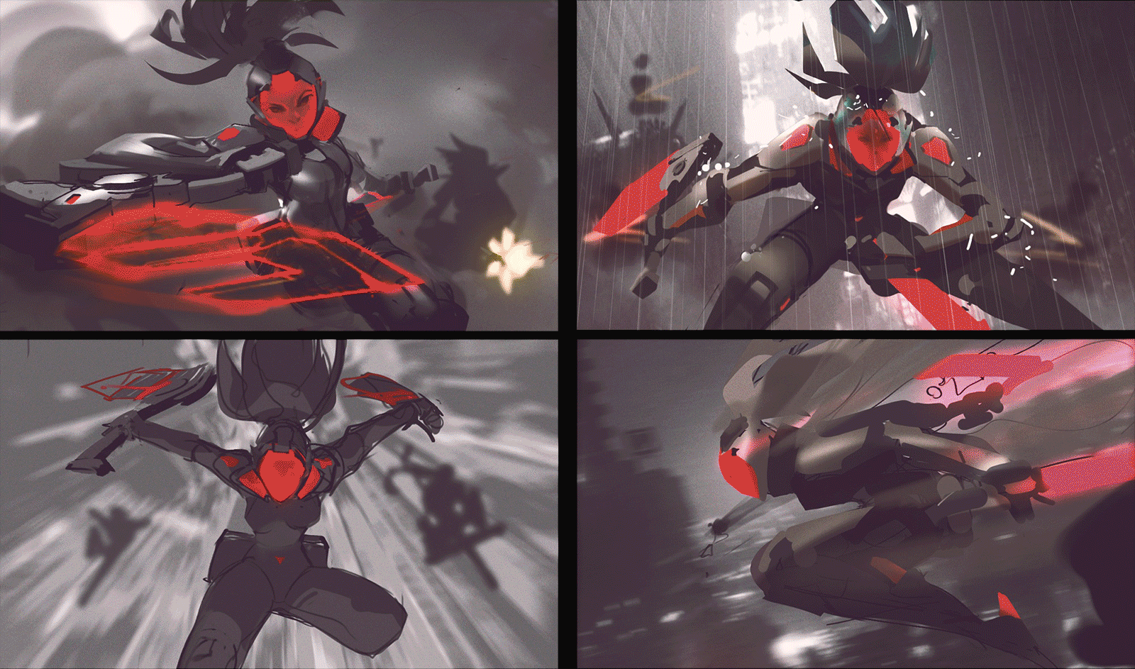 akali splash art process