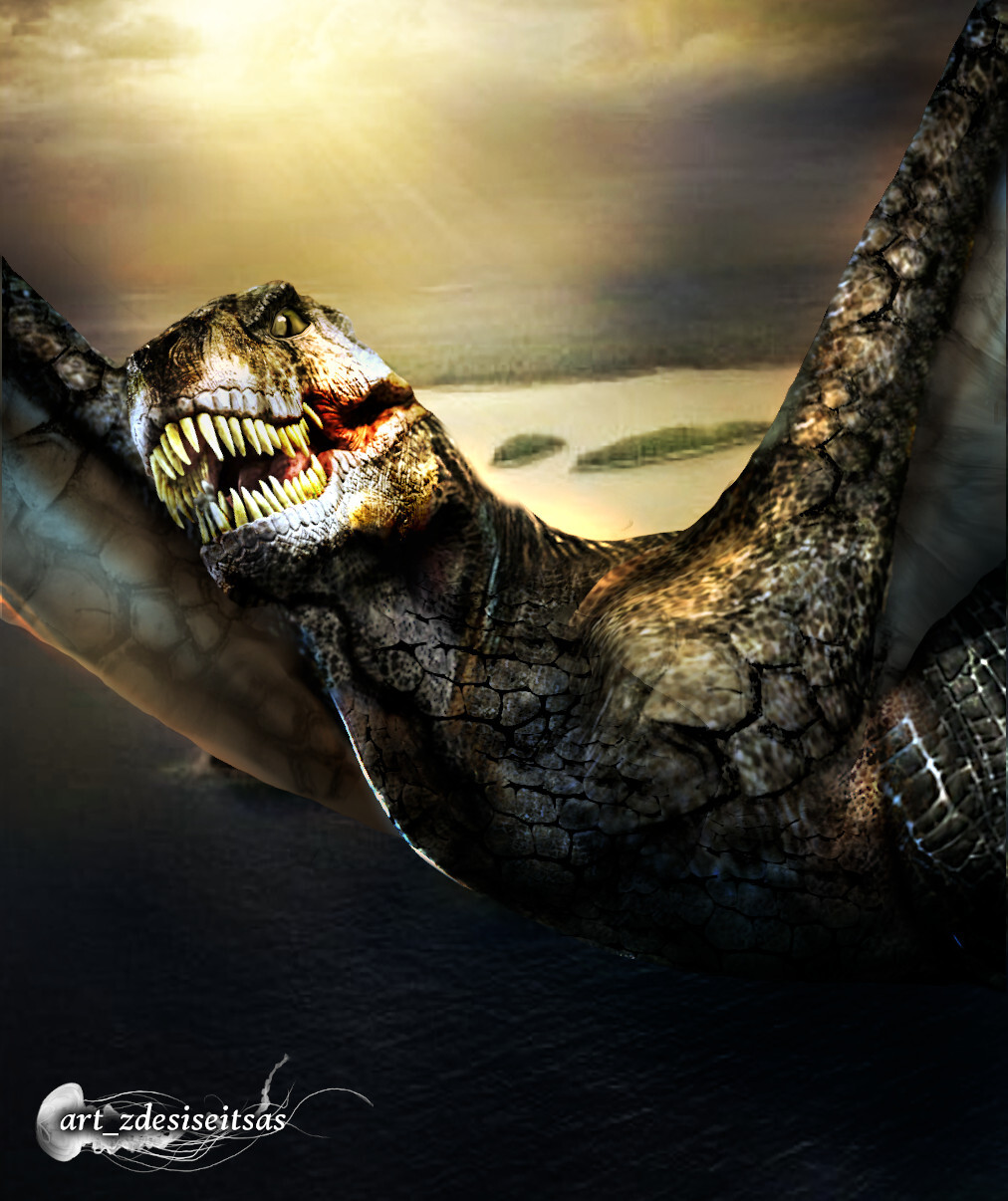 ArtStation - Flying dragon.