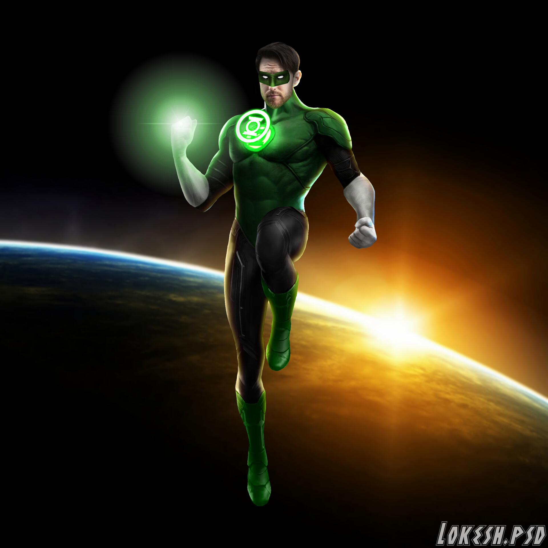 ArtStation - Sam Benjamin as Green Lantern